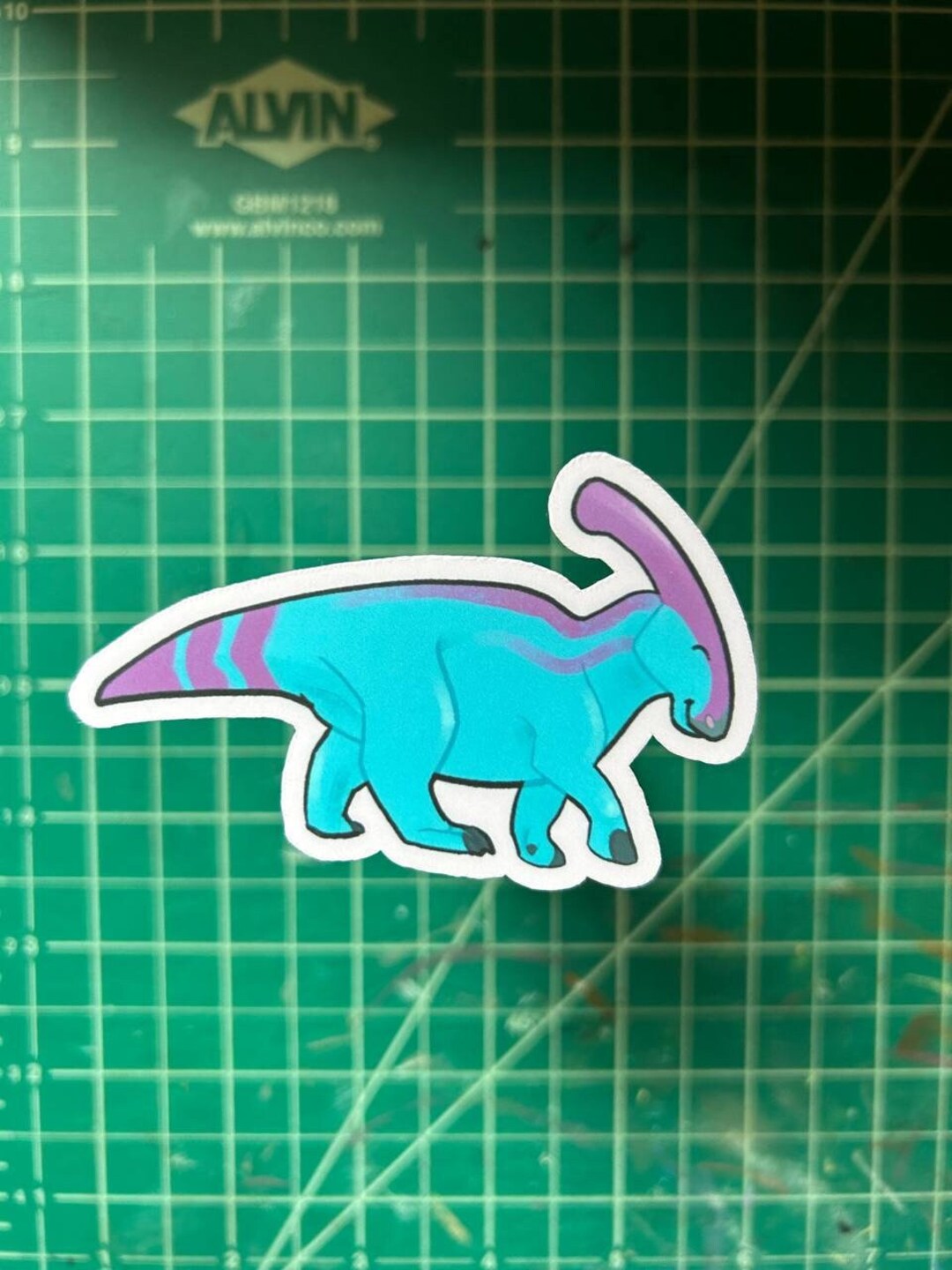 Parasaurolophus Sticker Dinosaur Vinyl Sticker Dinosaur Sticker Cute - Etsy