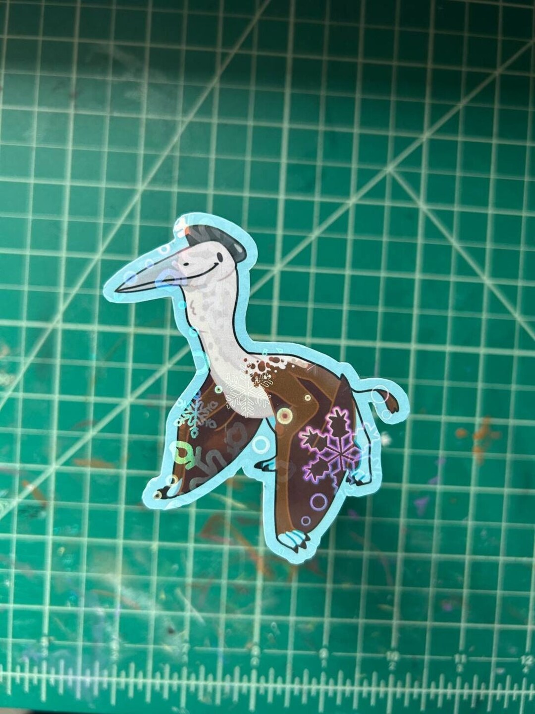 Cryodrakon Holographic Sticker - Etsy