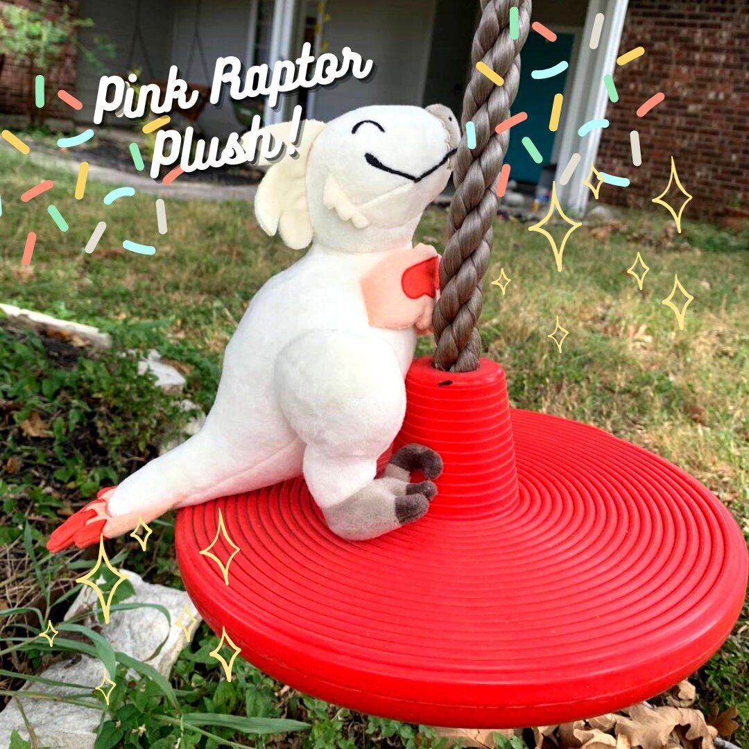Pink the Velociraptor Plush