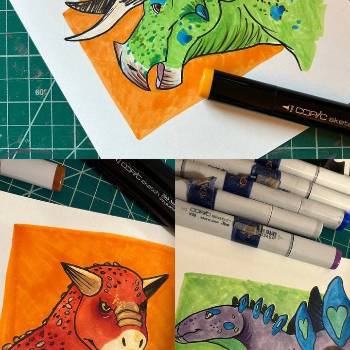 Copic Markers Drawing