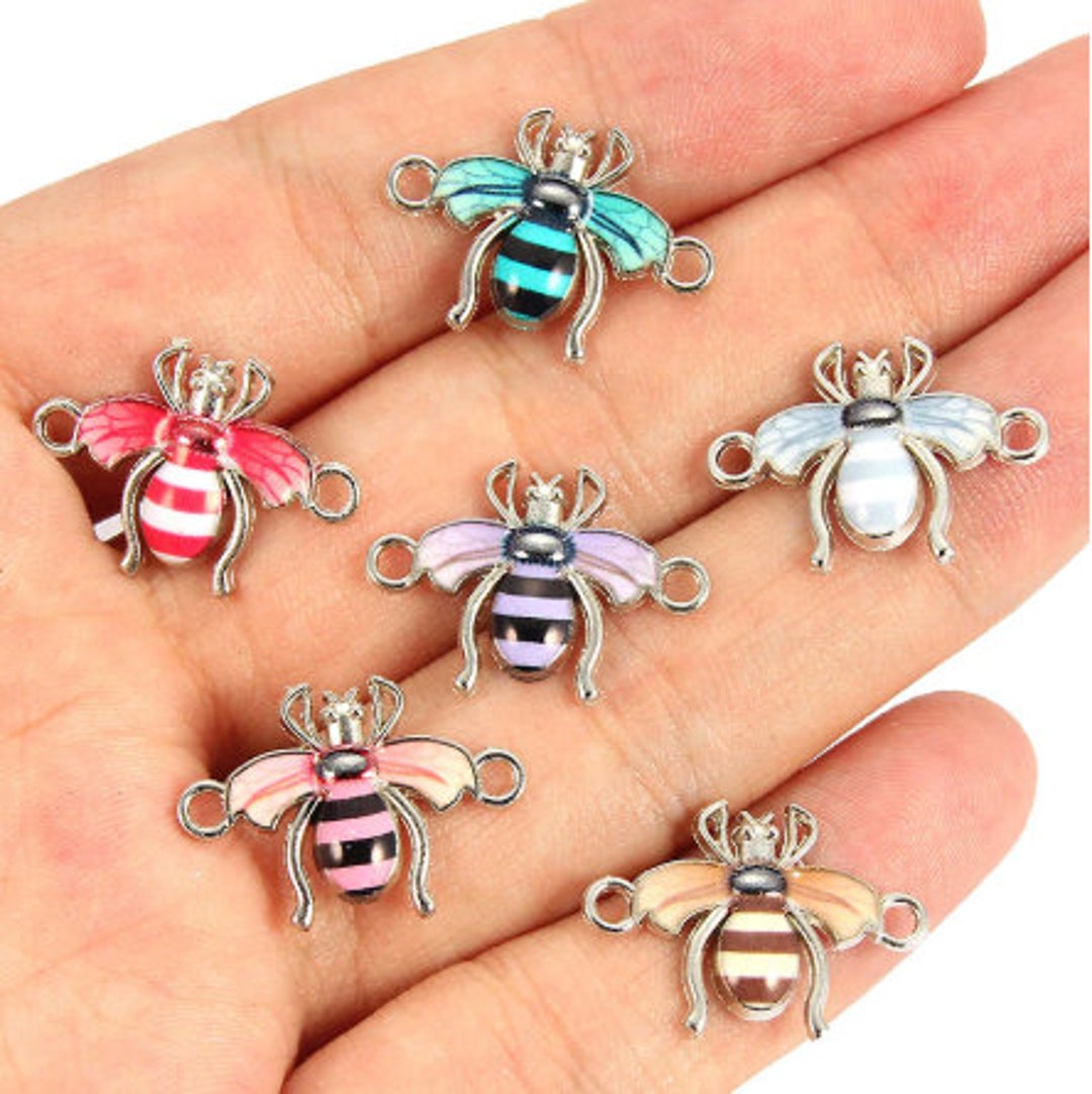 Colorful Connectors Bumble Bee Connectors Jewelry Findings - Etsy