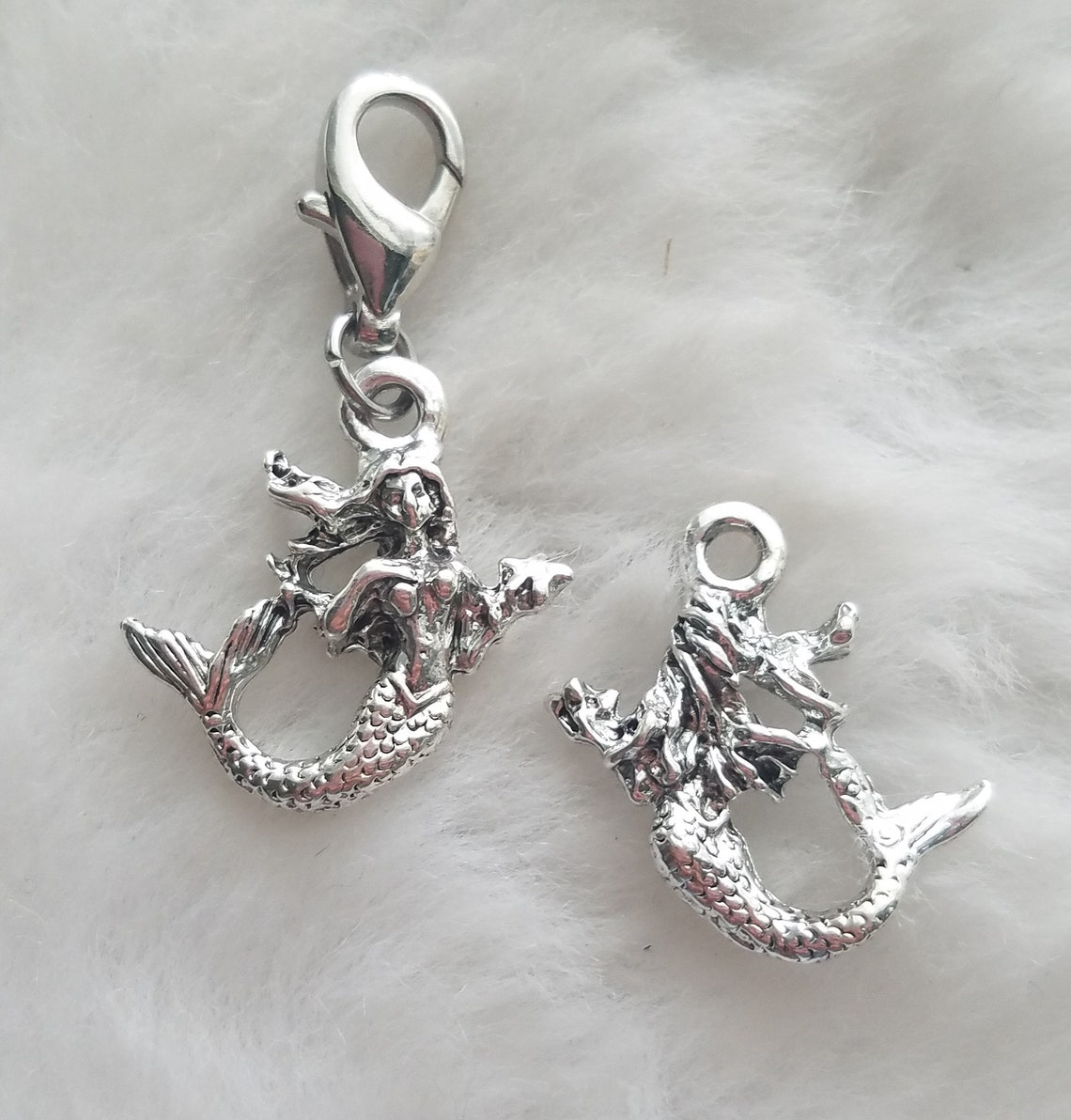 Mermaid Charm Mermaid Jewelry Mermaid Pendant Gift for - Etsy