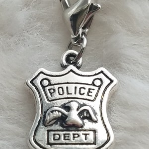 Police Badge Charm Law Enforcement Charm Police Jewelry Law Enforcement ...