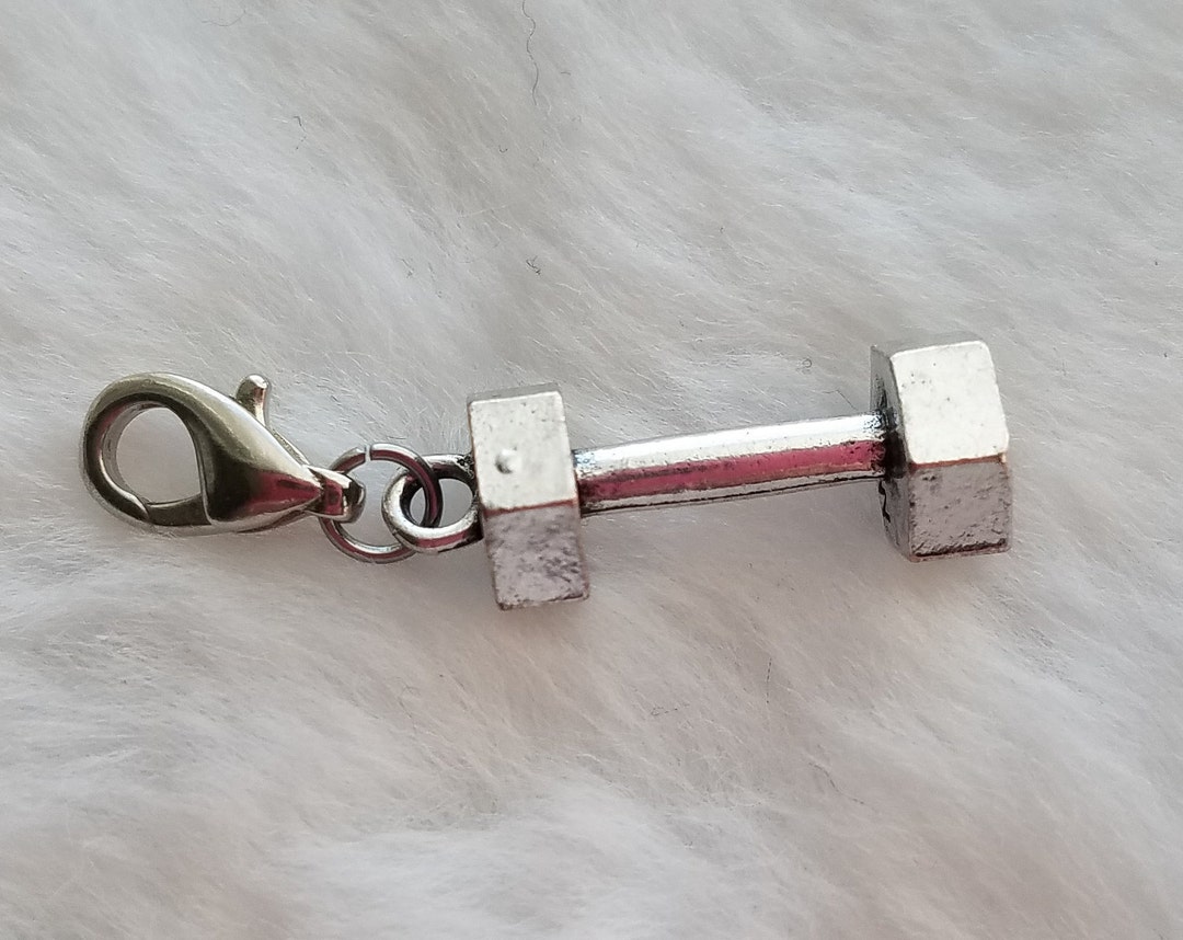 Barbell Charm Weight Lifting Charm Barbell Jewelry - Etsy.de