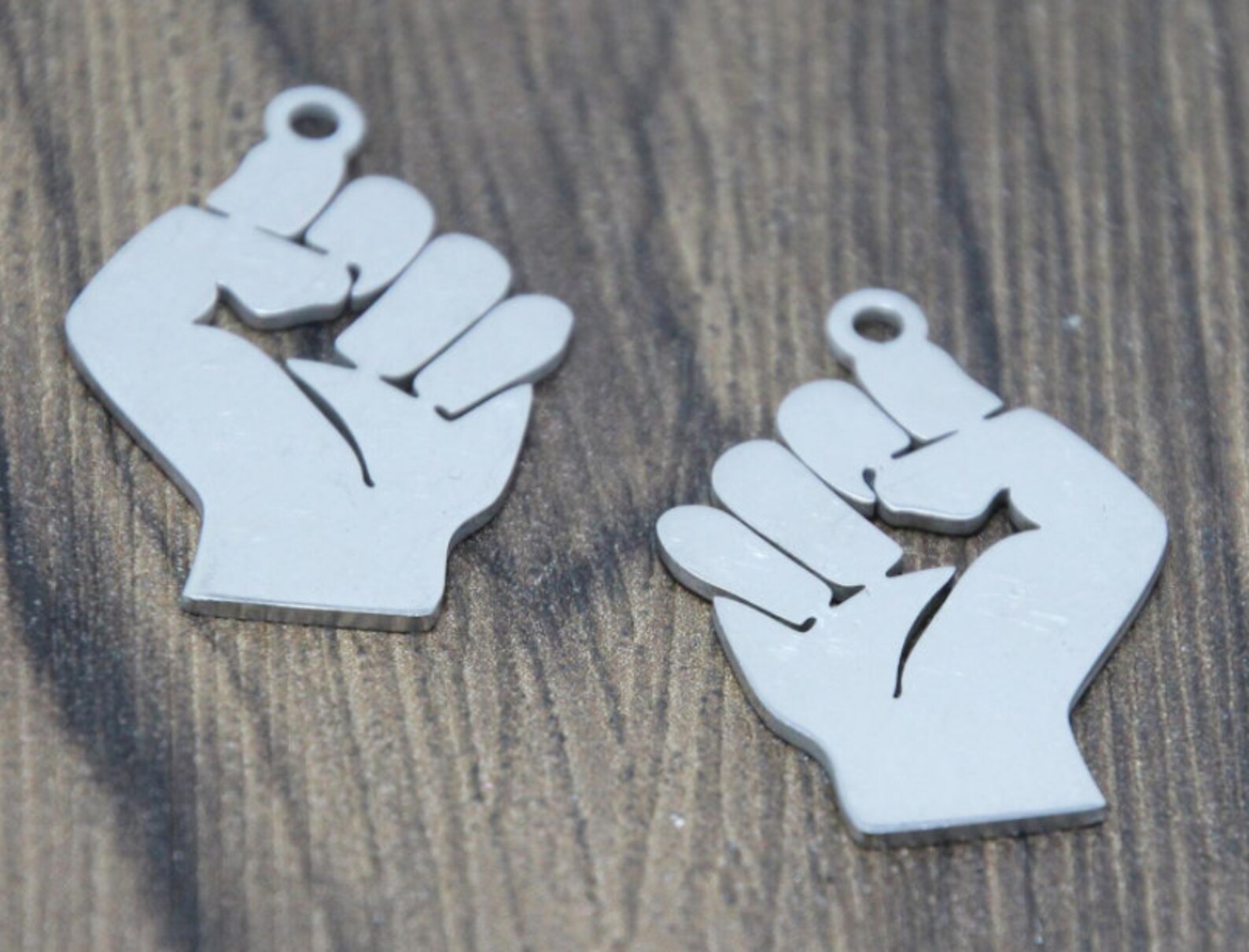 Fist Charm Black History Month MLK Birthday Gift Civil - Etsy