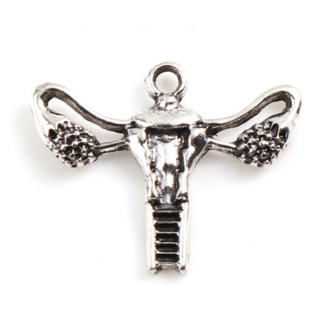 Uterus Charm Ovaries Charm Reproductive Rights Female - Etsy