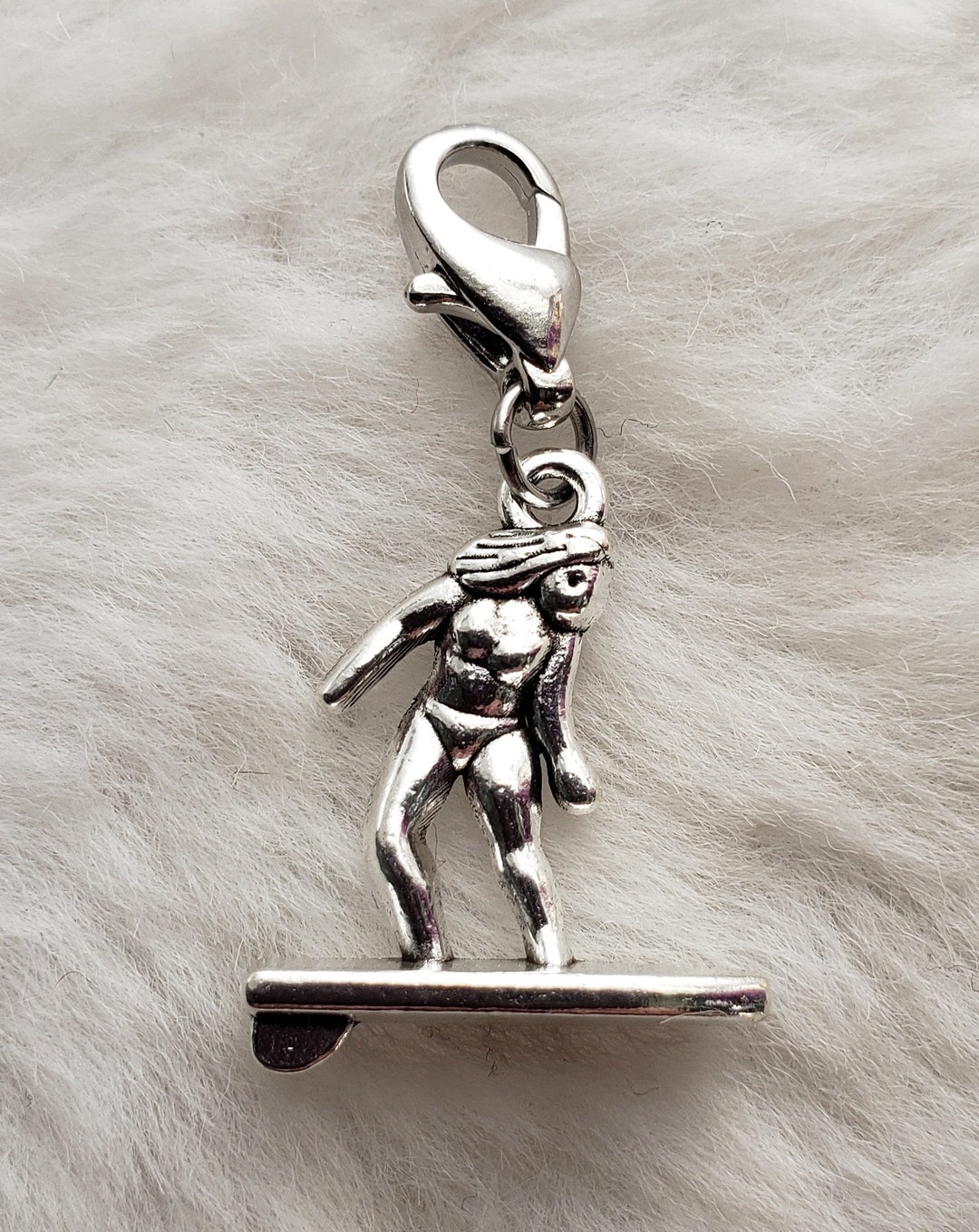 Surfer Girl Charm Surfer Girl Pendant Surfing Pendant - Etsy