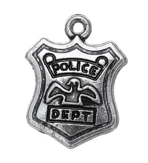 Police Badge Charm Law Enforcement Charm Police Jewelry - Etsy