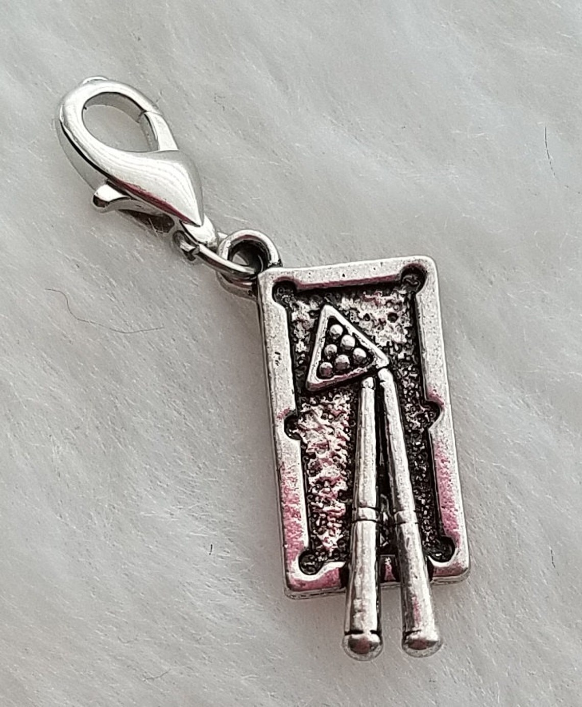 Billiards Charm Billiard Table Charm Pool Table Charm | Etsy