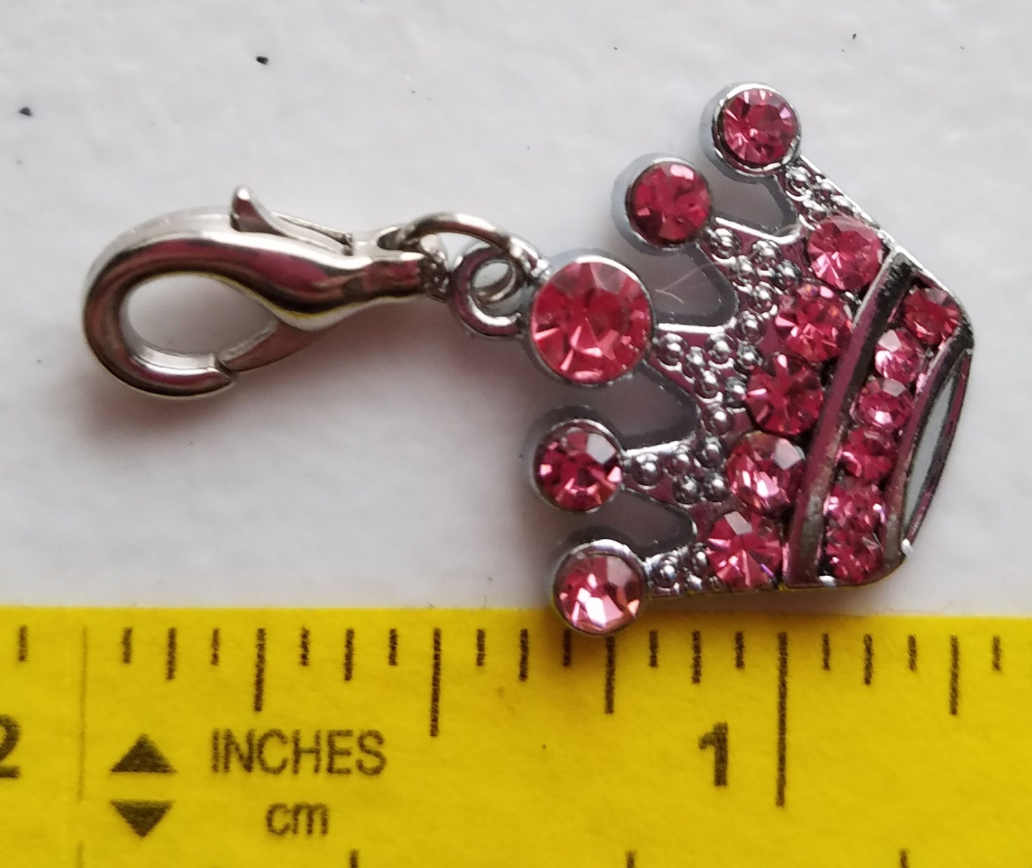 Pink Princess Crown Charm Princess Jewelry Princess Charm | Etsy