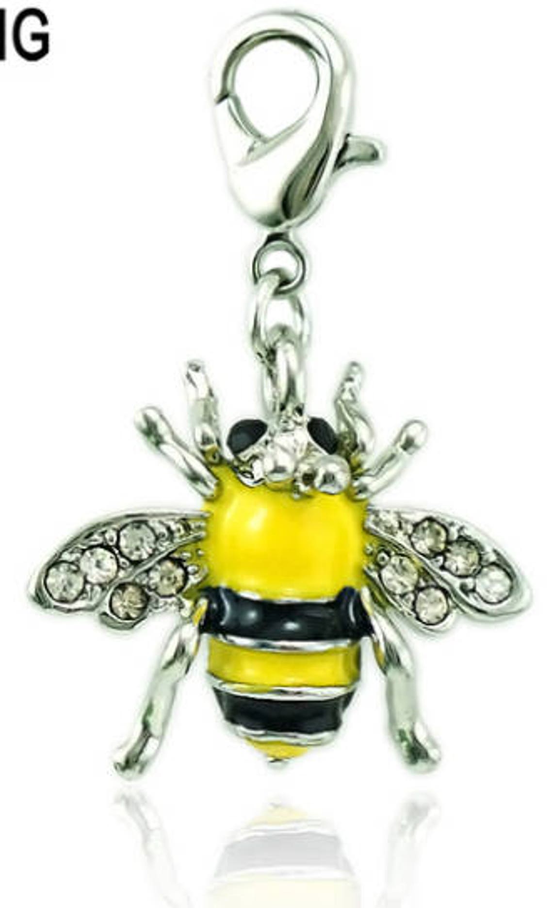 Bee Charm Honeybee Charm Bumblebee Charm Insect Charm - Etsy