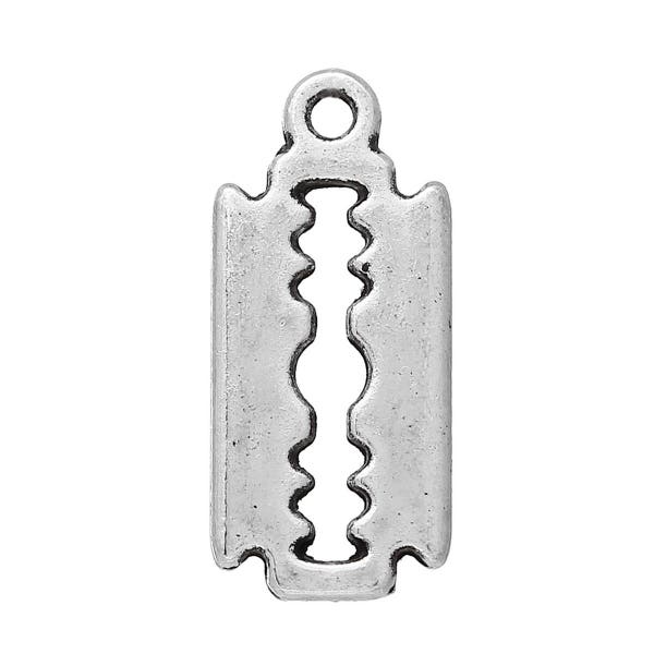 Razor Blade Charm - Etsy