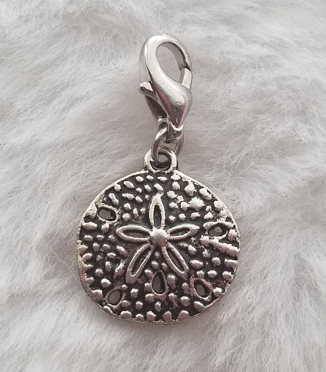 Sand Dollar Charm Sand Dollar Jewelry Beach Charm Mermaid Charm Ocean ...