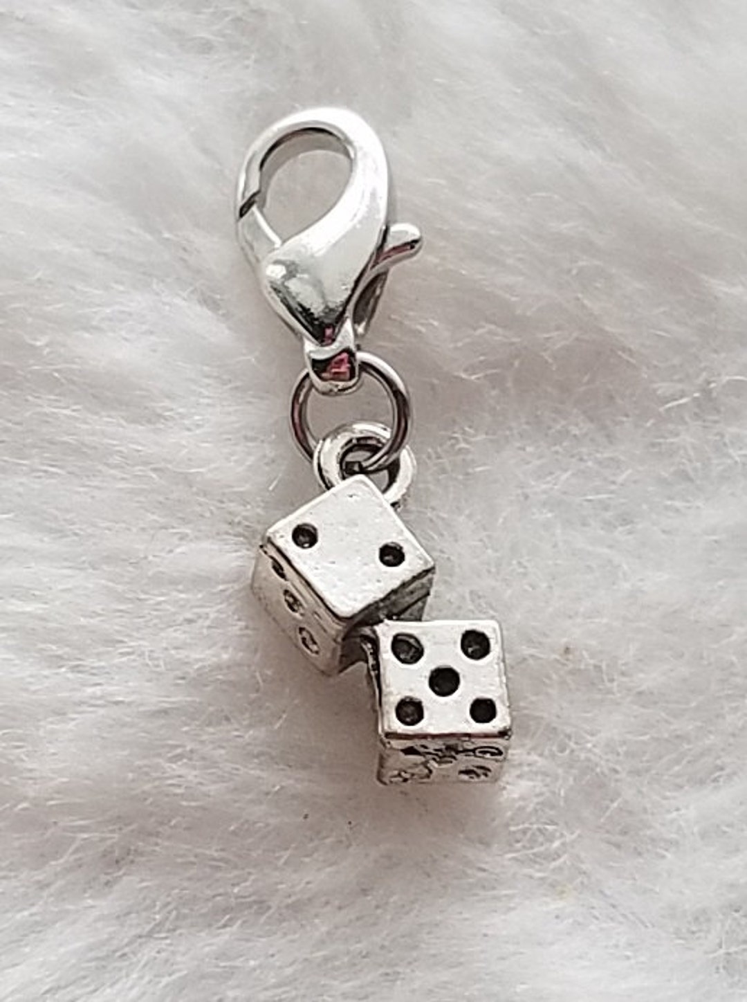 Pair of Dice Charm Gambling Charm Sterling Silver Plated - Etsy Canada