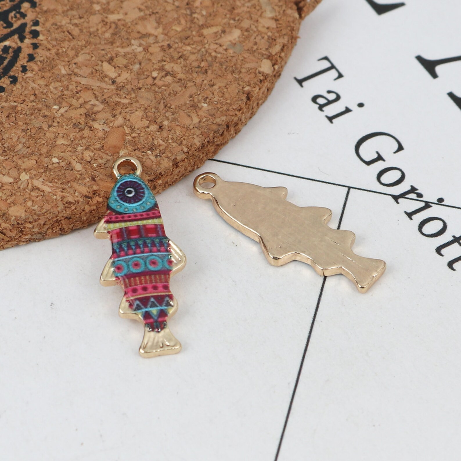 Colorful Fish Charms Fish Pendant Fish Jewelry Fish - Etsy