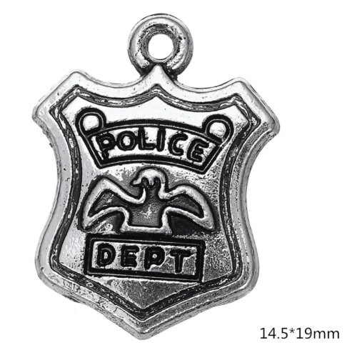 Police Badge Charm Law Enforcement Charm Police Jewelry - Etsy