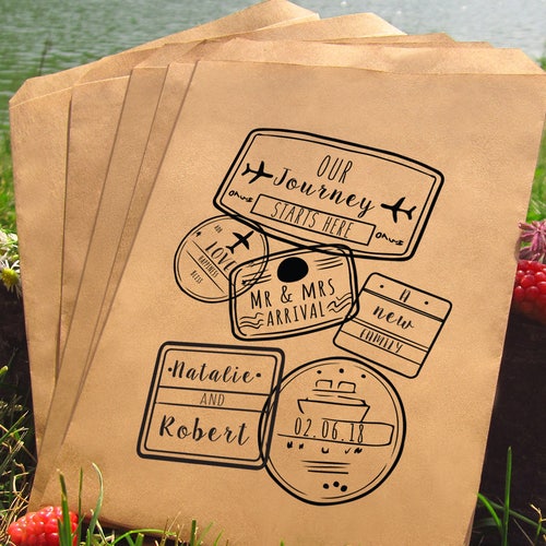 Destination Wedding Place Cards Travel Theme Placecards | Etsy