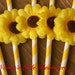 Sunflower Party Straws, Sunshine Birthday, Baby Shower (set of 12) - Etsy