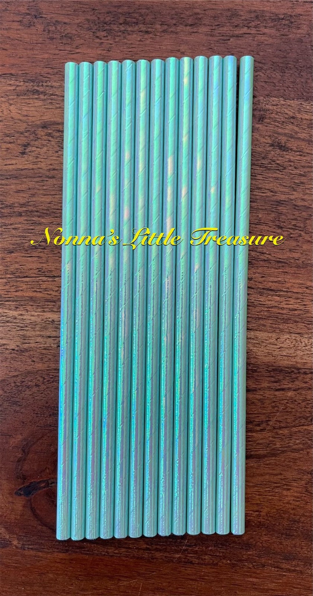 Mermaid Paper Straws, Iridescent Party Party Straws,baking Supplies ...