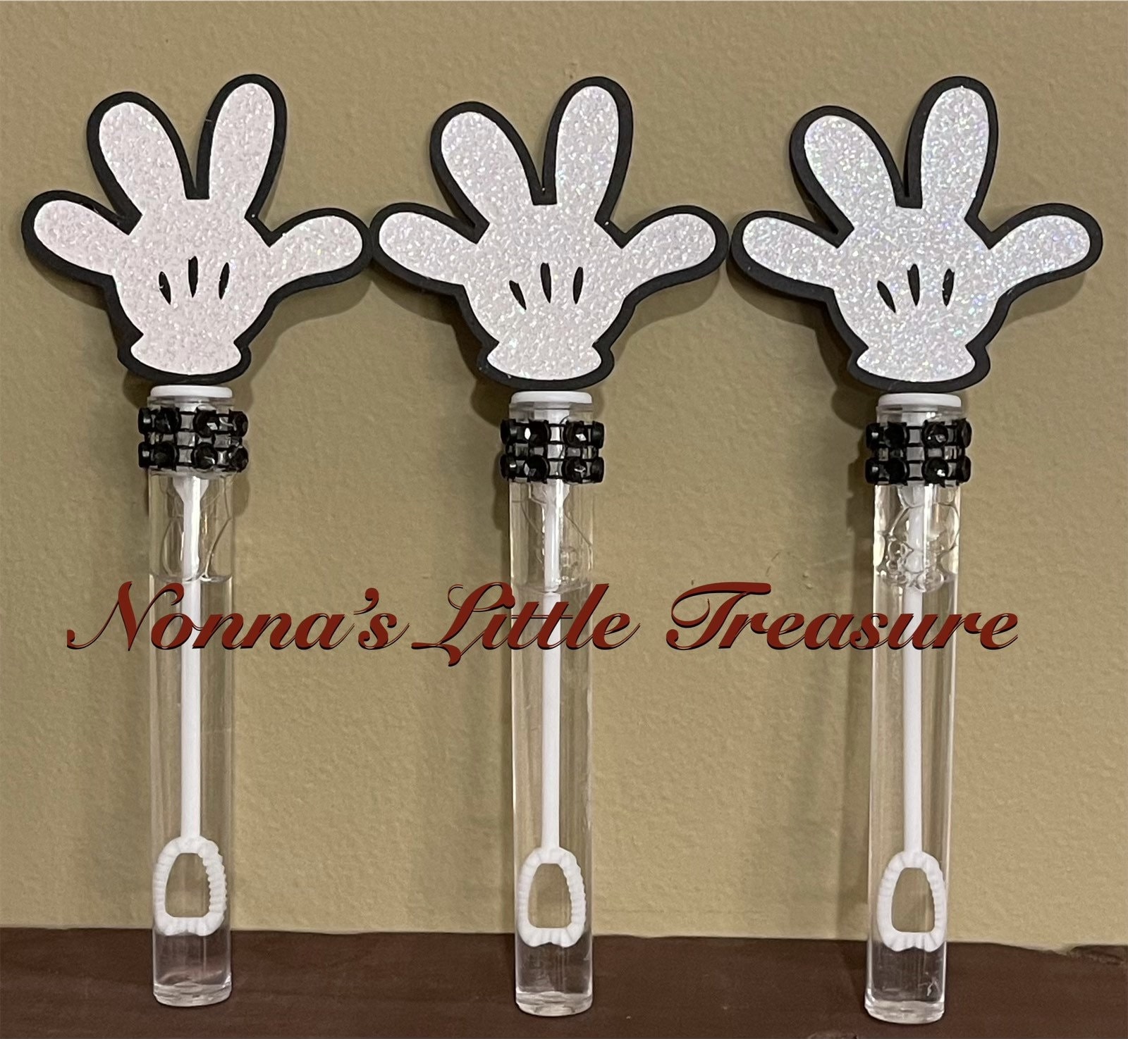 Mickey Mouse Hand Bubble Wands, Birthday Party Favors - Etsy