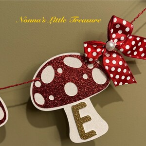 Mushroom “ONE” First Birthday Banner,garden Birthday Banner,toadstool ...