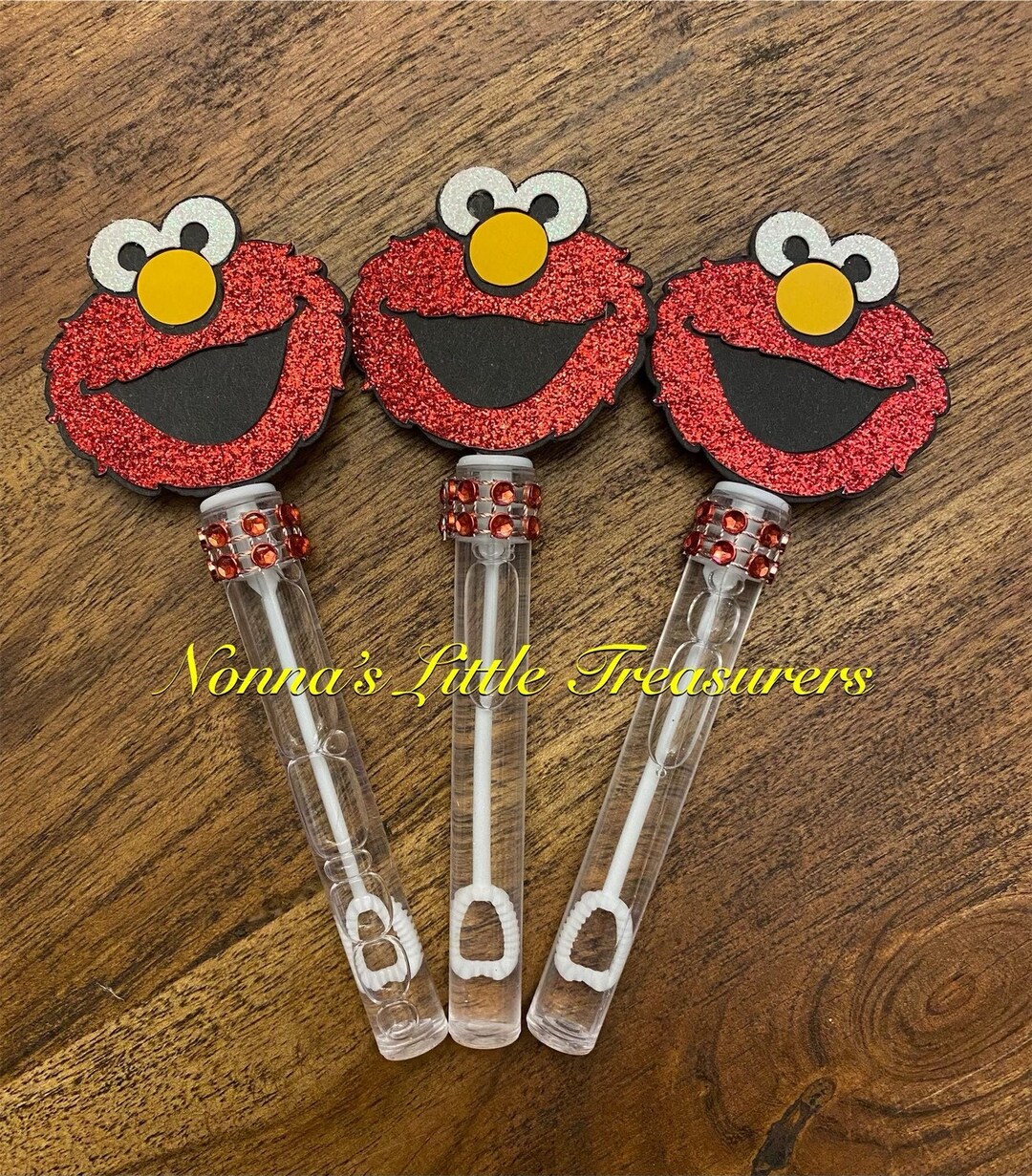 12 Red Monster Themed Bubble Wands,party Favor,monster Birthday Party ...
