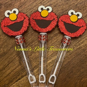 12 Red Monster Themed Bubble Wands,party Favor,monster Birthday Party ...