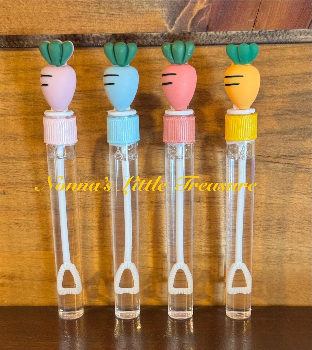 12 Easter Carrot Bubble Wand Favors,easter Bunny Bubble Favor,peter ...