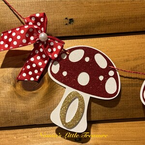 Mushroom “ONE” First Birthday Banner,garden Birthday Banner,toadstool ...
