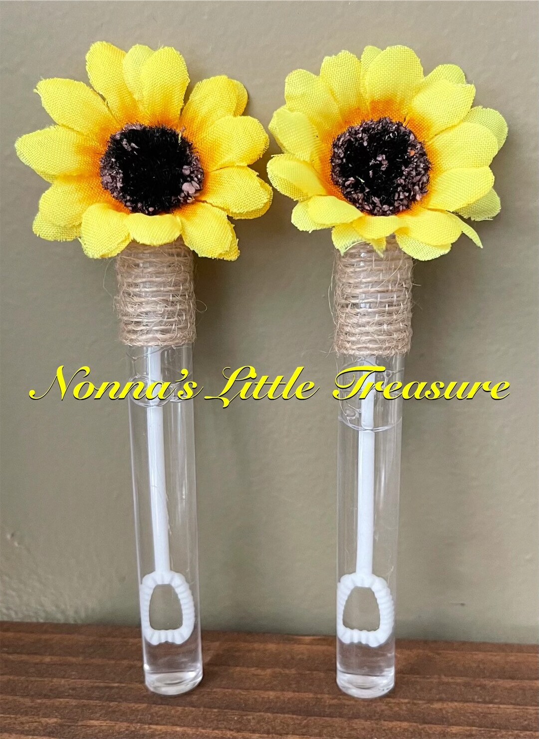 12 Sunflower Bubble Favor Wands,wedding Party Favors,you Are My ...