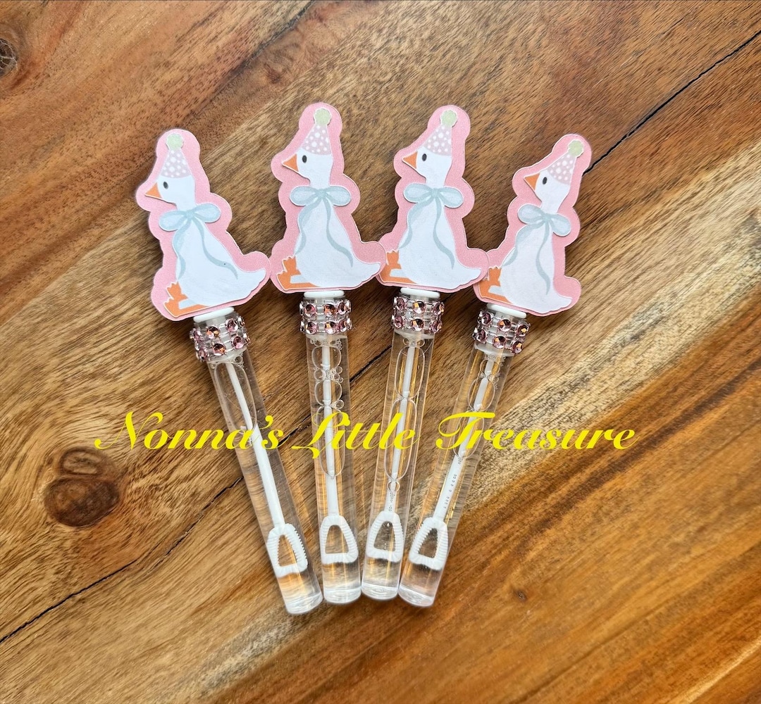 Silly Goose Mini Bubble Wand Favor,one Silly Goose Party Favors,lucky ...