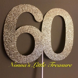 60th Birthday Cake Topper,60th Cake Topper,sixty Cake Topper,60th ...