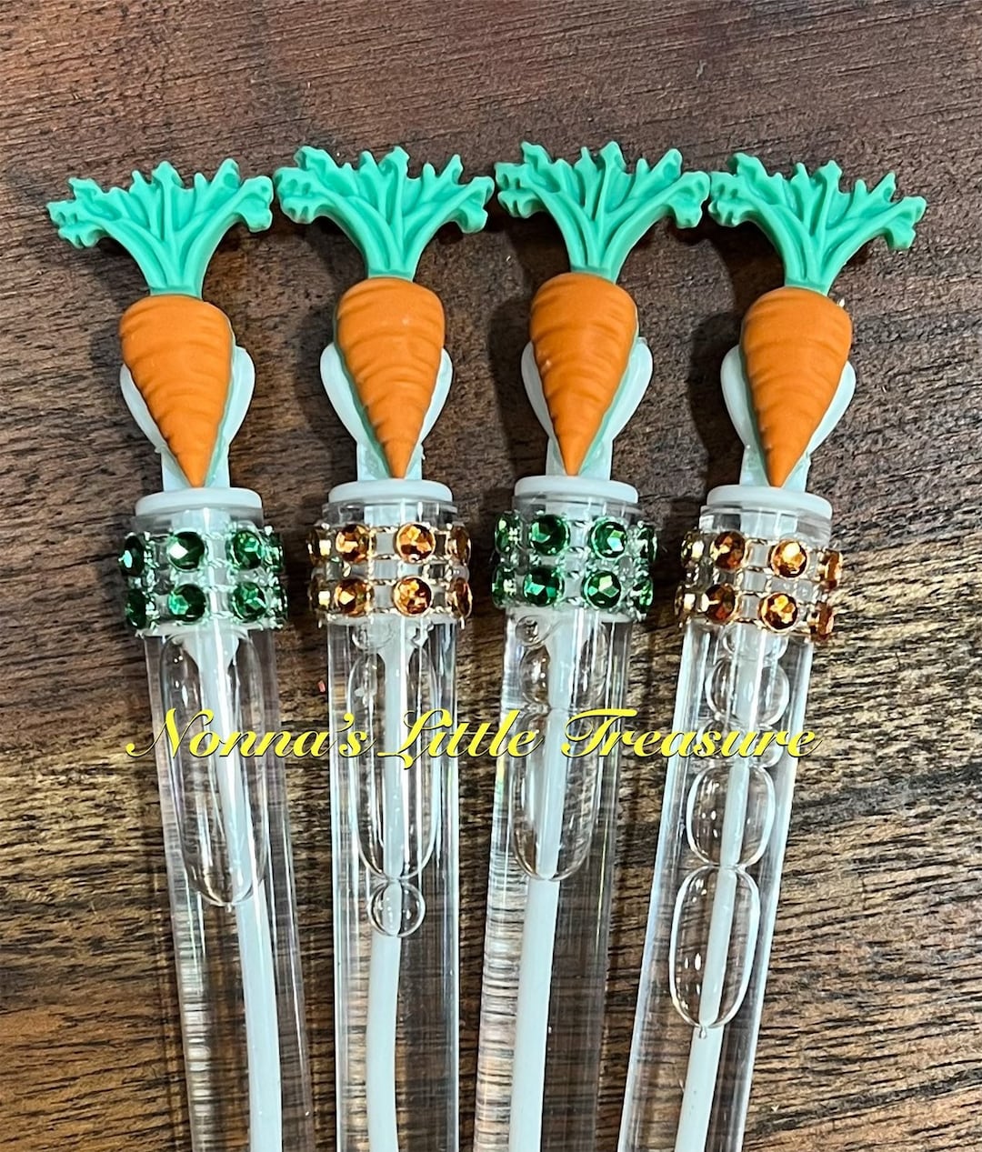 12 Easter Carrot Bubble Wand Favors,easter Bunny Bubble Favor,lovely ...