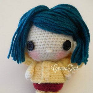 Wybie 7", Coraline 6" and Cat 3 1/2 ".chibi Collection. Amigurumi Doll ...