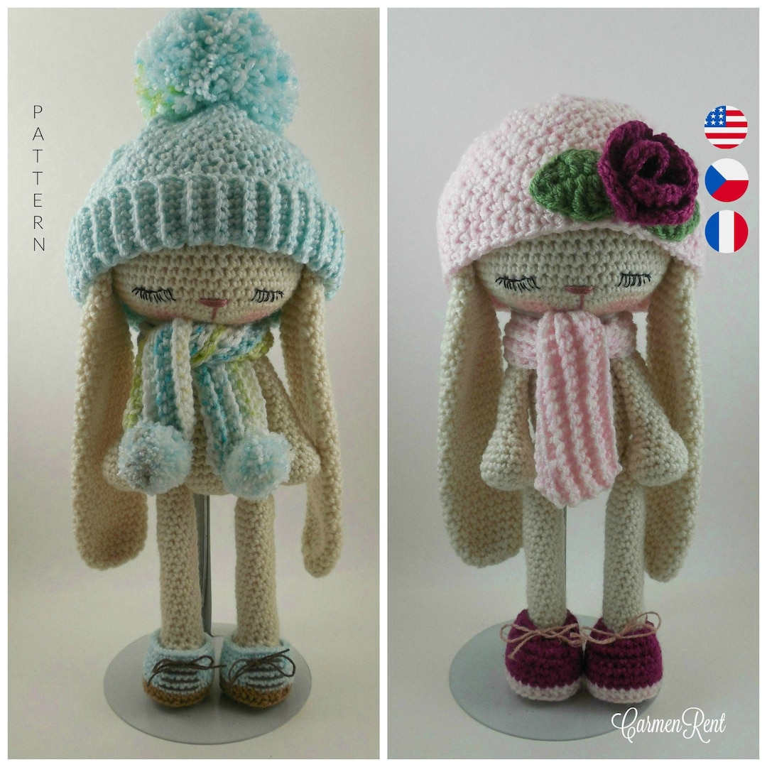 Cici and Robert. Bunny - Amigurumi Doll Crochet Pattern PDF - Etsy