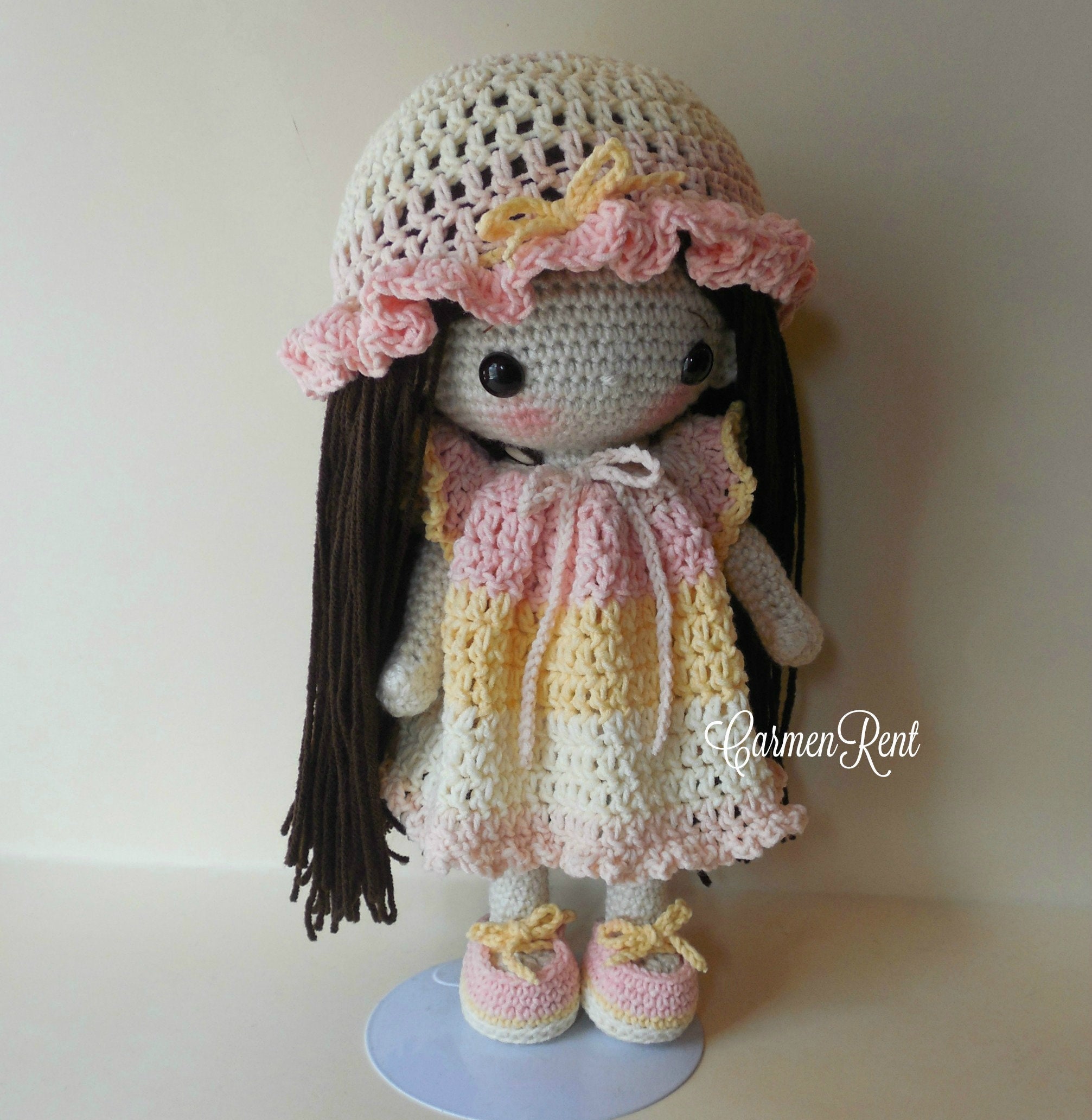 Adele Amigurumi Doll Crochet Pattern PDF. Removable Clothes. - Etsy