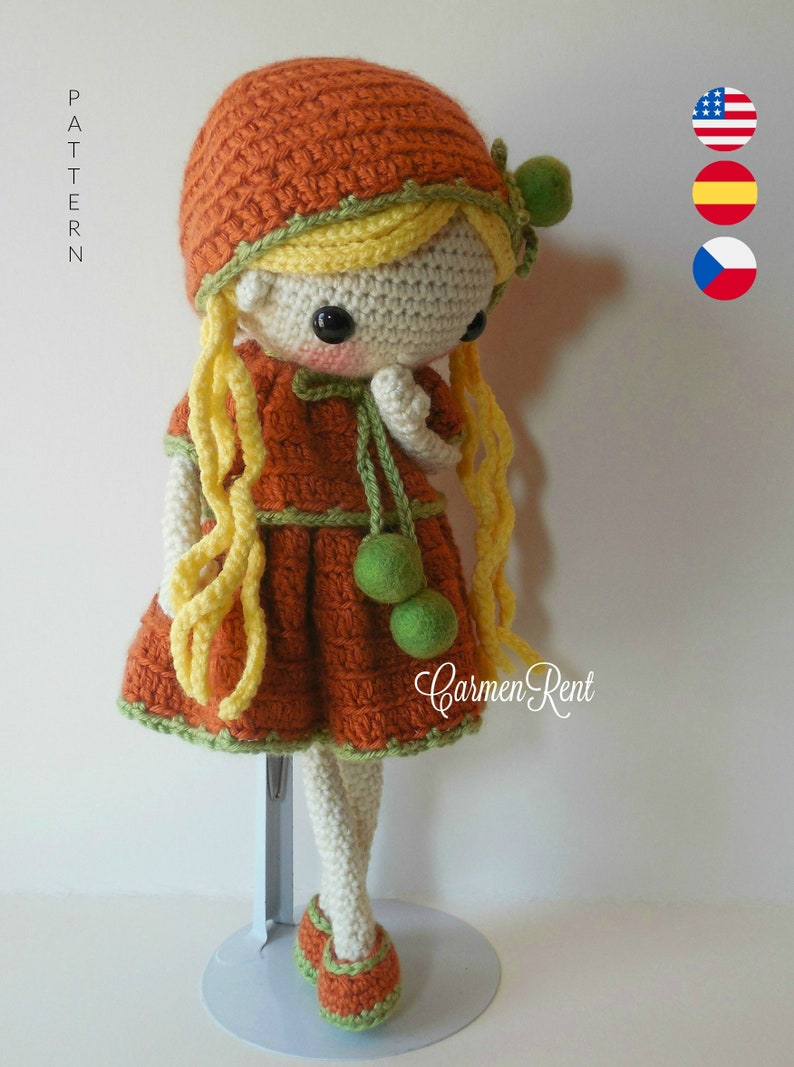Jenny Amigurumi Doll Crochet Pattern Etsy España