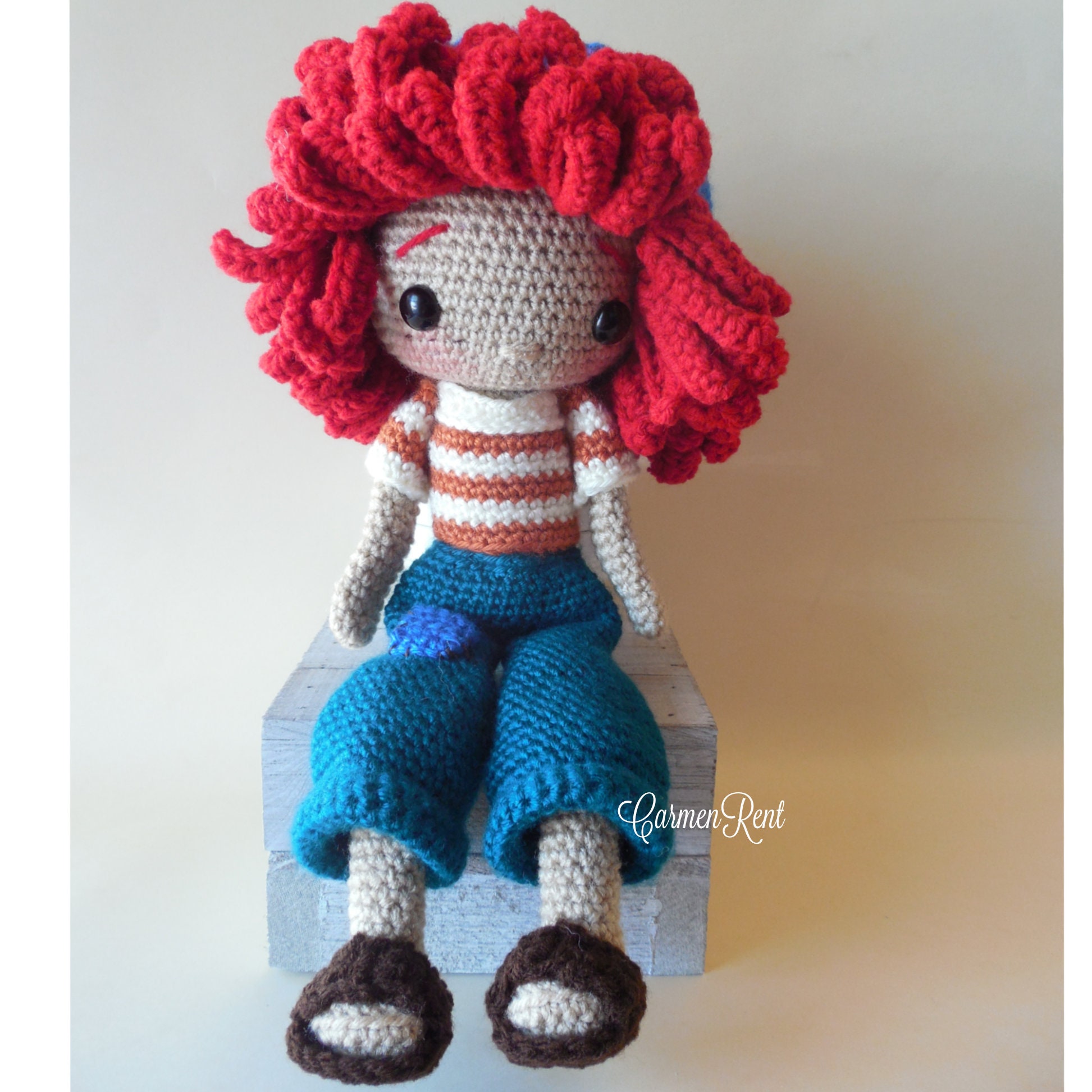 Sewing & Fiber Giulia Amigurumi Doll Crochet Pattern PDF Craft Supplies ...
