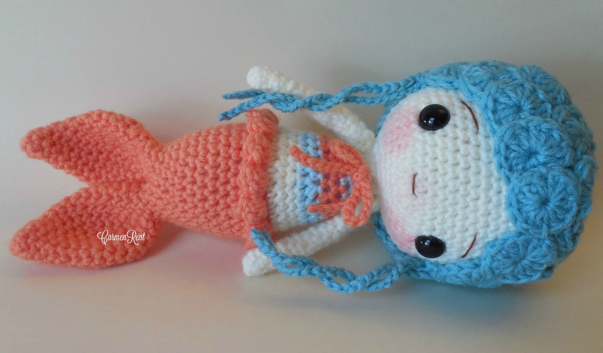 Sueli the Mermaid Amigurumi Doll Crochet Pattern PDF - Etsy