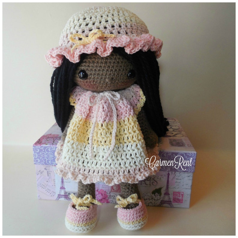 Adele Amigurumi Doll Crochet Pattern Pdf Removable Clothes Etsy