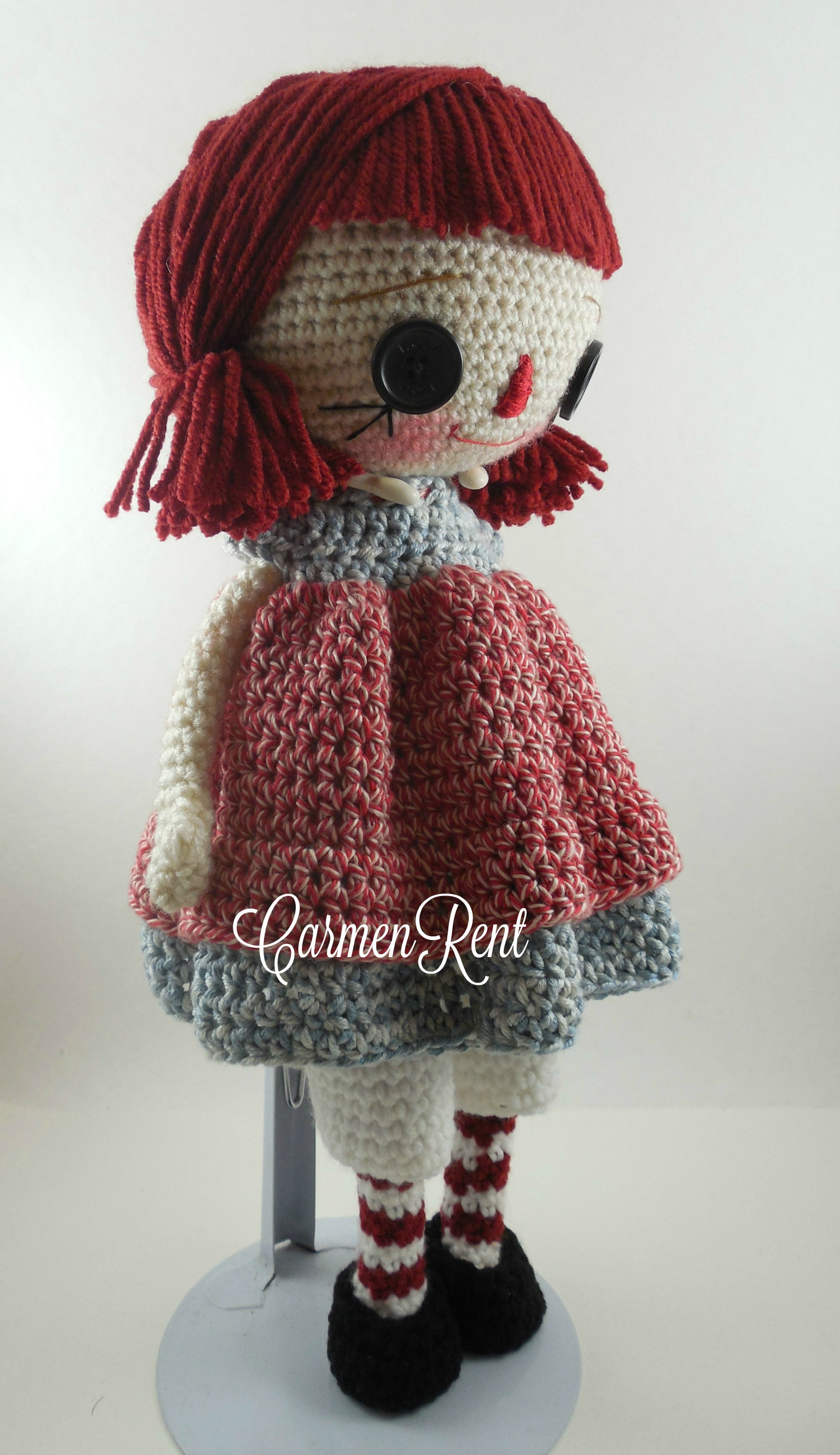 Raggedy Ann Amigurumi Doll Crochet Pattern PDF - Etsy