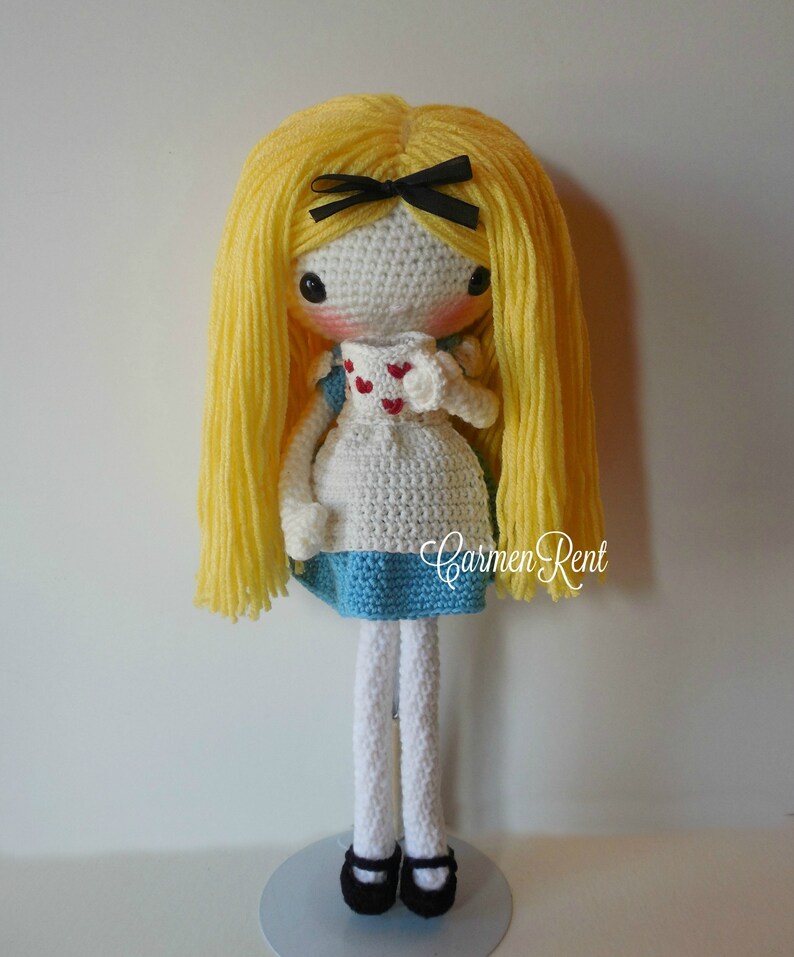 Alice Amigurumi Doll Crochet Pattern Pdf Etsy