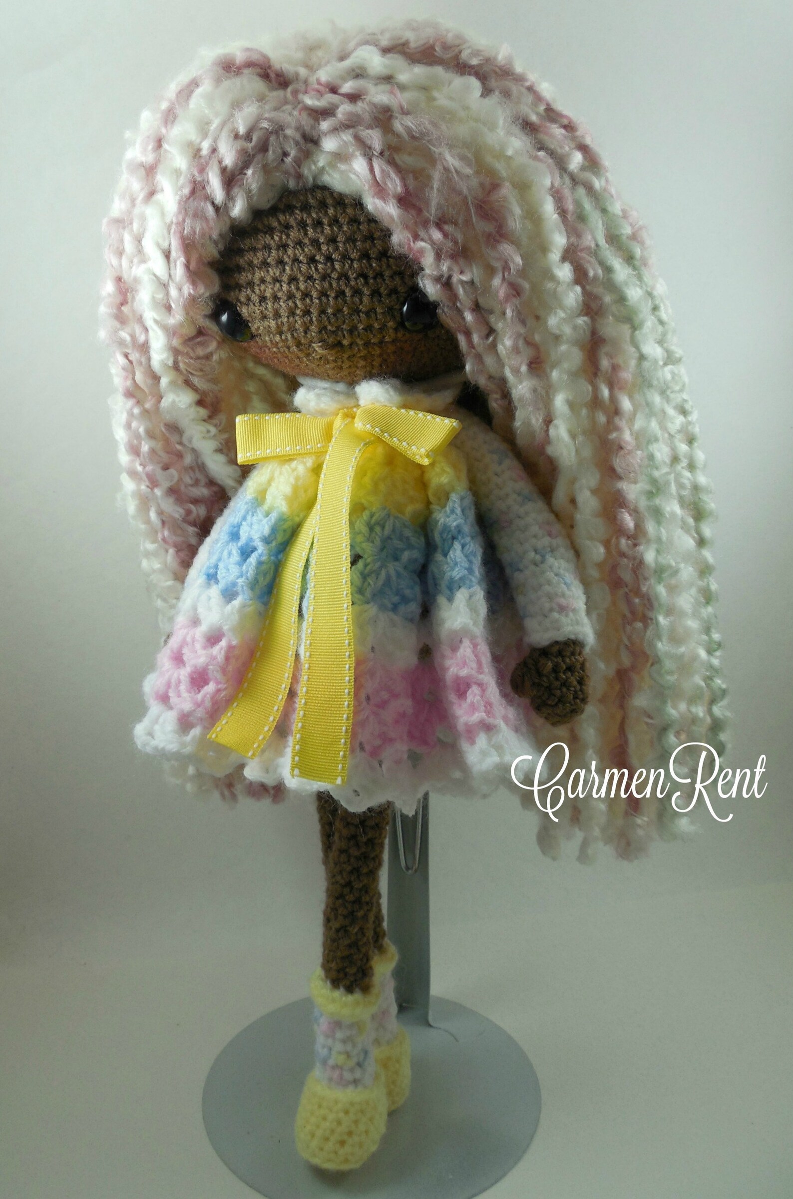 Pinkyellow And Blue Amigurumi Doll Crochet Pattern Etsy