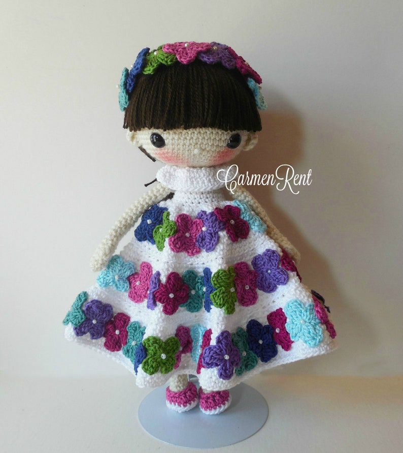 September and Her Rabbit Amigurumi Doll Crochet Pattern PDF | Etsy