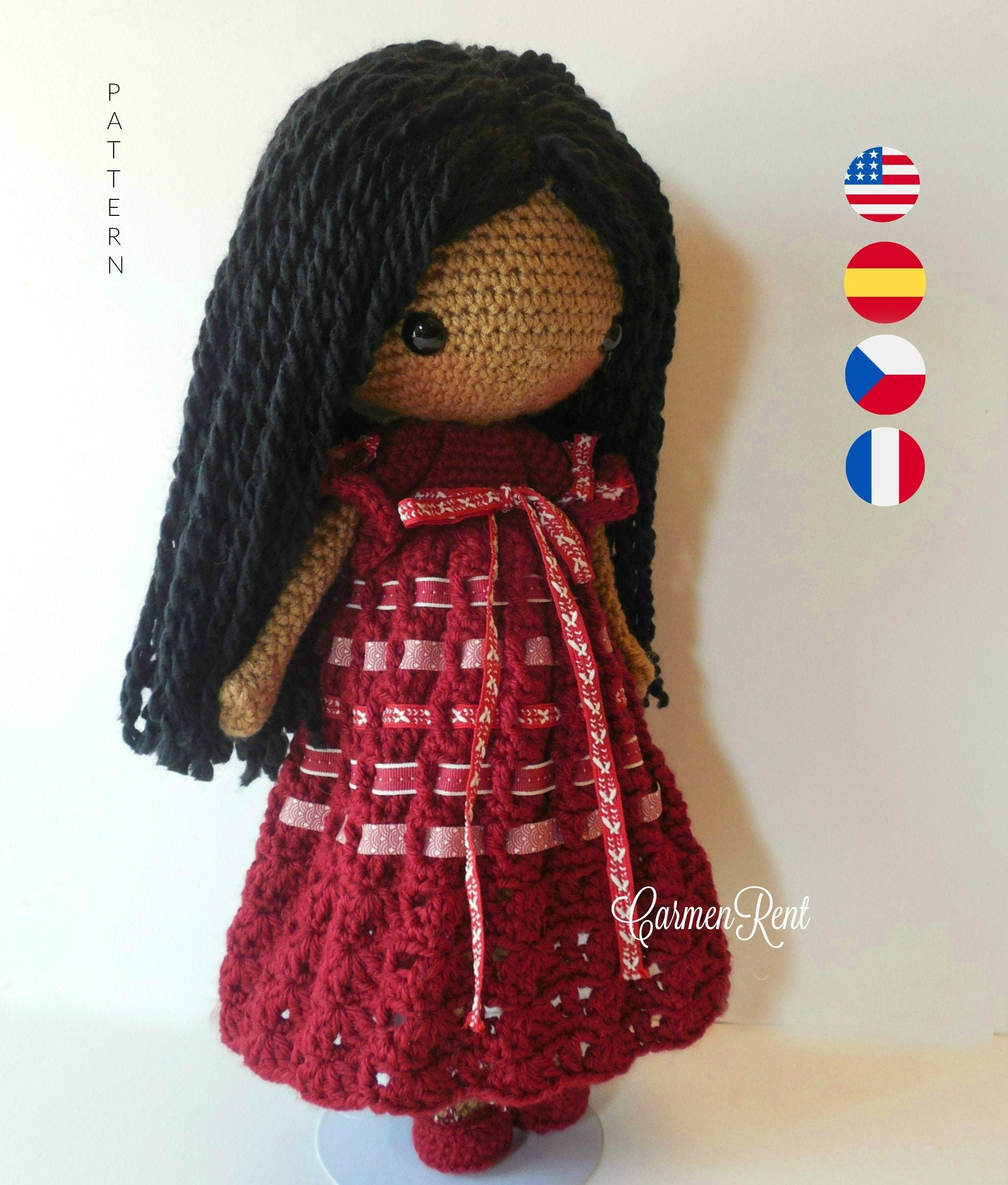 Angela- Amigurumi Doll Crochet Pattern PDF - Etsy