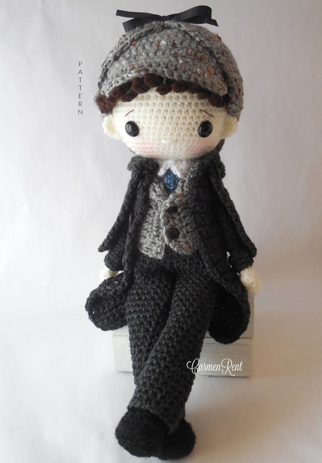 Sherlock. Amigurumi Doll Crochet Pattern - Etsy