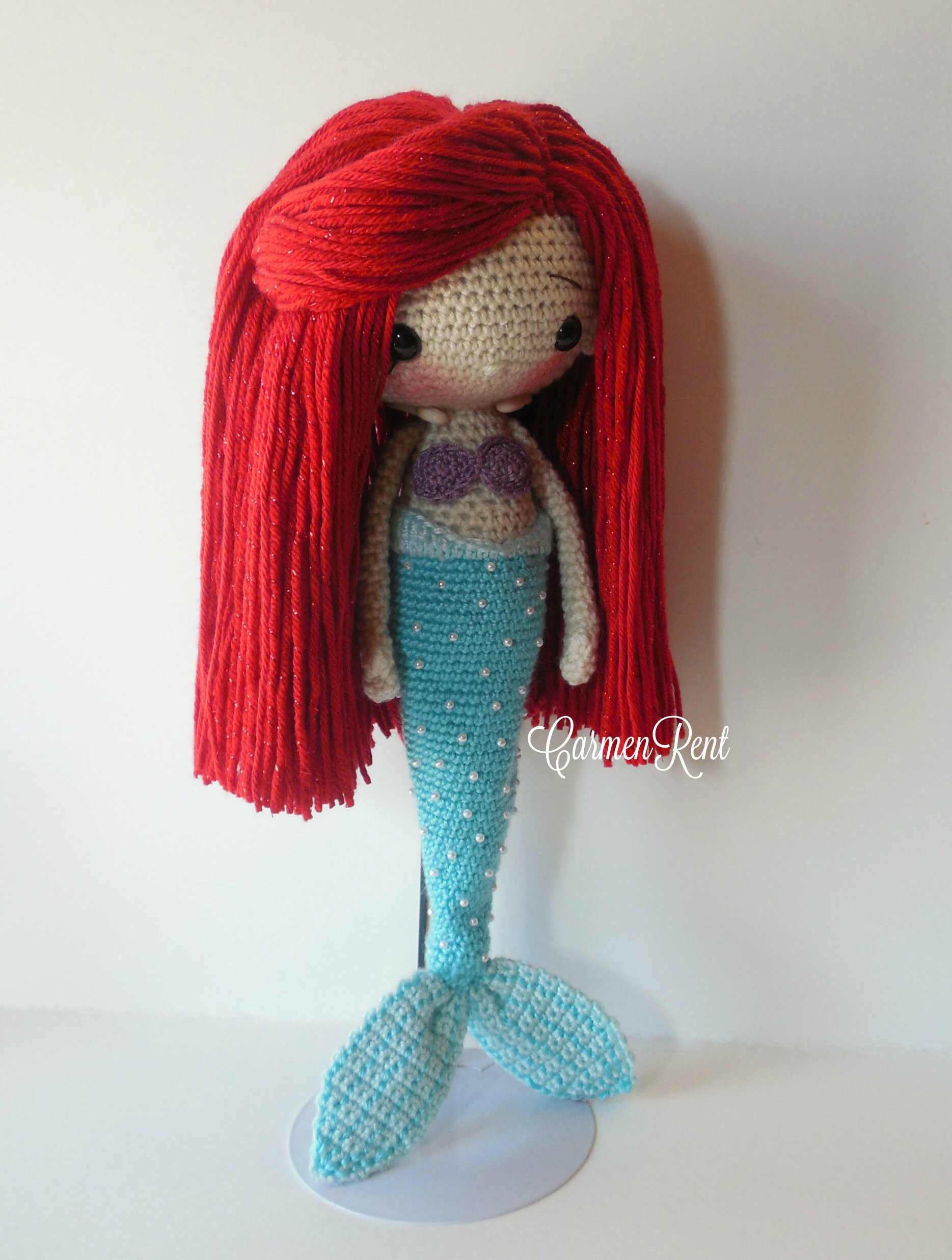 Toys & Games Toys Mermaid Crochet Amigurumi Mermaid Handmade Crochet ...