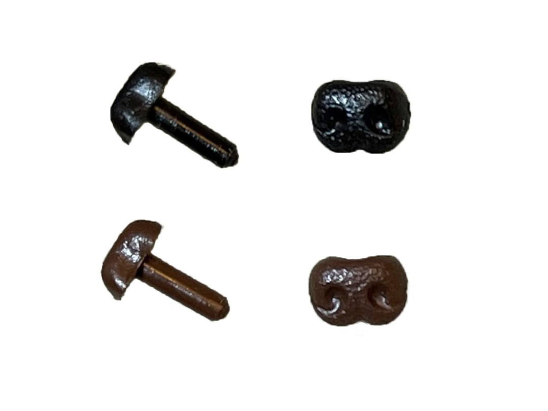 Fake Animal Noses | Black Brown| Medium 8mm for Needle Felting ...