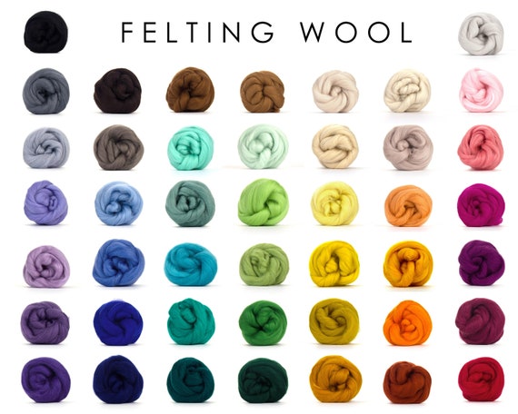 Colored Wool Roving for Needle Felting 1 Oz Felting Wool - Etsy