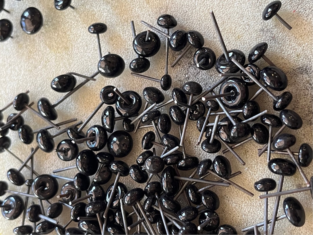Black Glass Eyes - FLAWED / Factory Seconds (100+ Pairs) ~ 3mm | 4mm ...